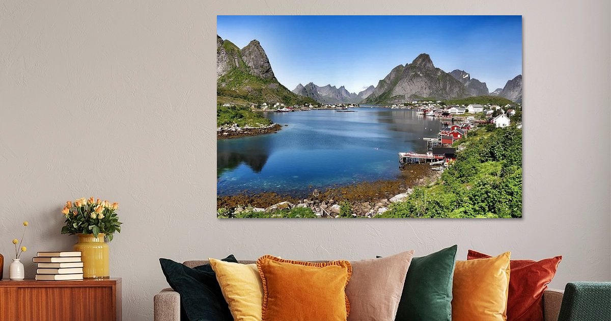 Reine auf den Lofoten, Norwegen. von Edward Boer auf ArtFrame, Leinwand, Poster und mehr | Art ...